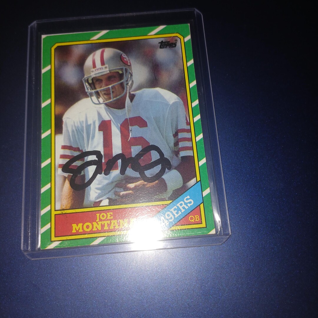 Joe Montana Autographed Card With Coa - Etsy