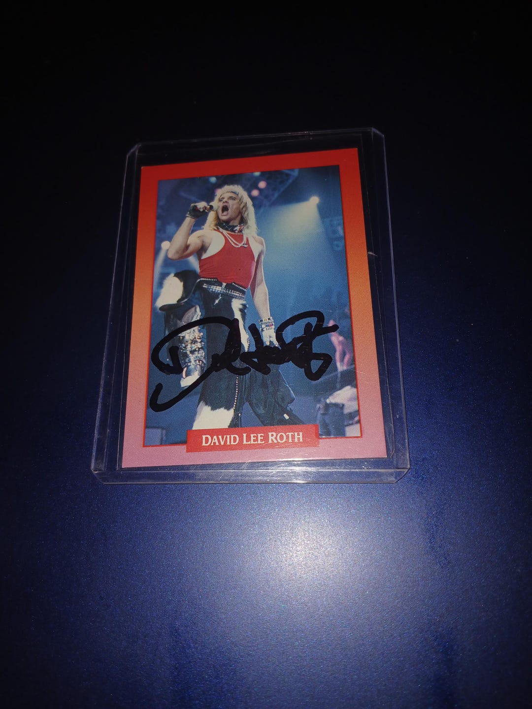 David Lee Roth Autographed Card With Coa - Etsy