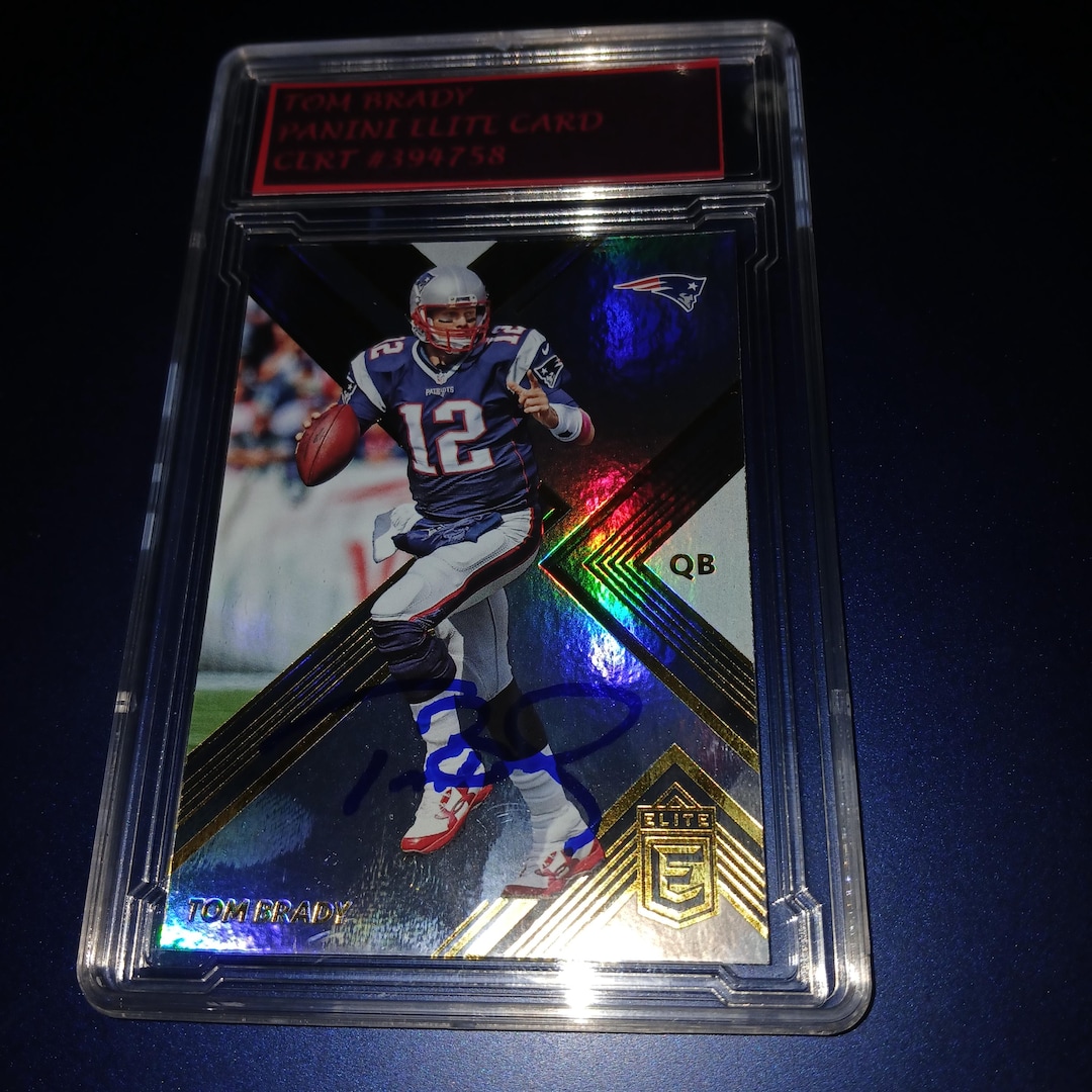 Tom Brady Autographed Card With Cert - Etsy