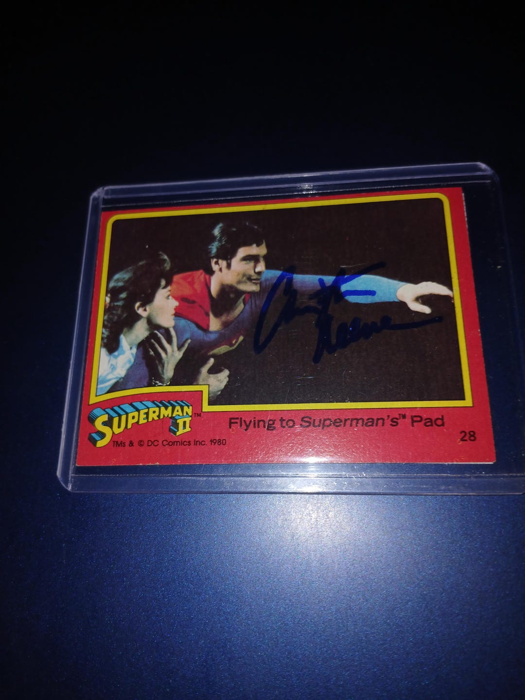 Christopher Reeve Autographed Superman Card With Coa - Etsy