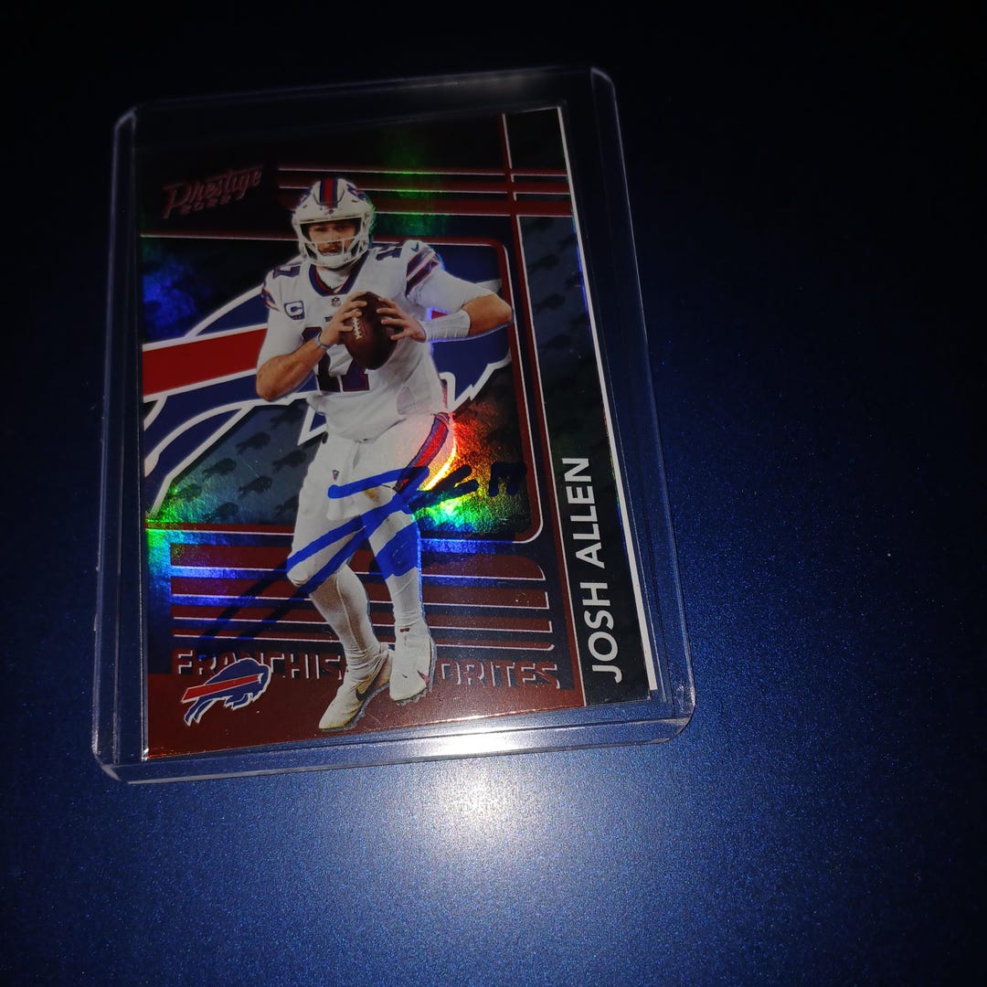 Josh Allen Autographed Card With Cert - Etsy
