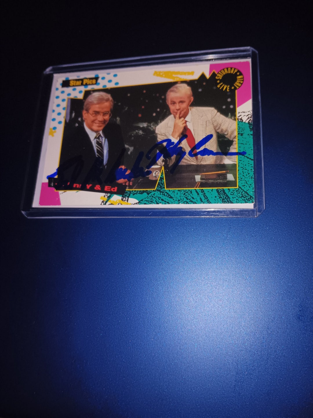 Johnny Carson, Ed Mcmahon Autographed Card With Coa - Etsy