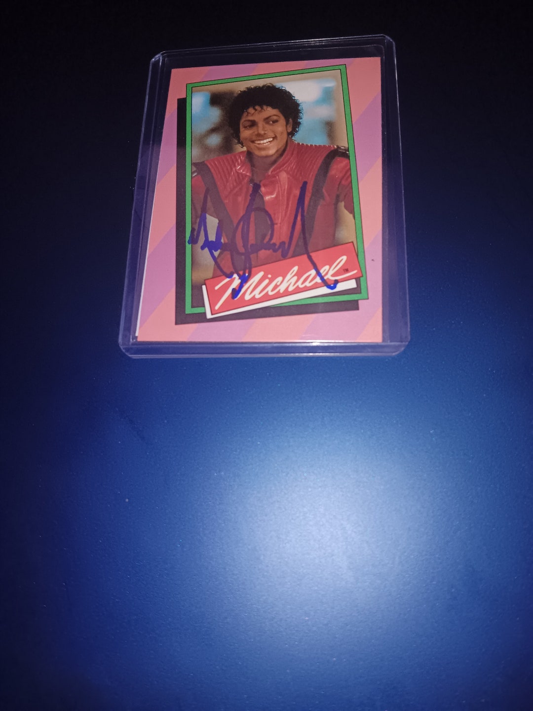 Michael Jackson Autographed Card With Coa - Etsy