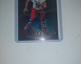 Patrick Mahomes Signature Card - Etsy