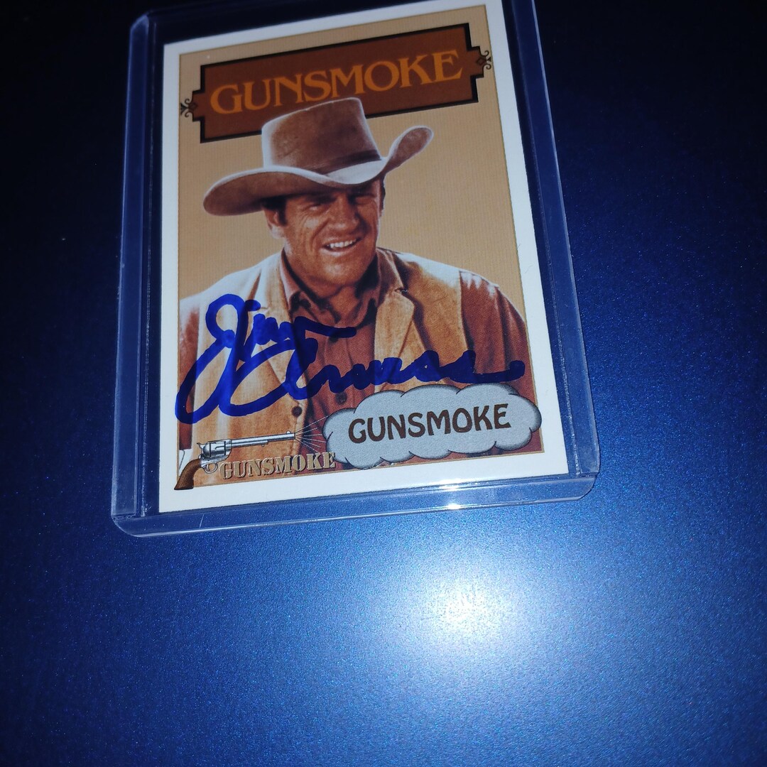 James Arness Autographed Gunsmoke Card With Coa - Etsy