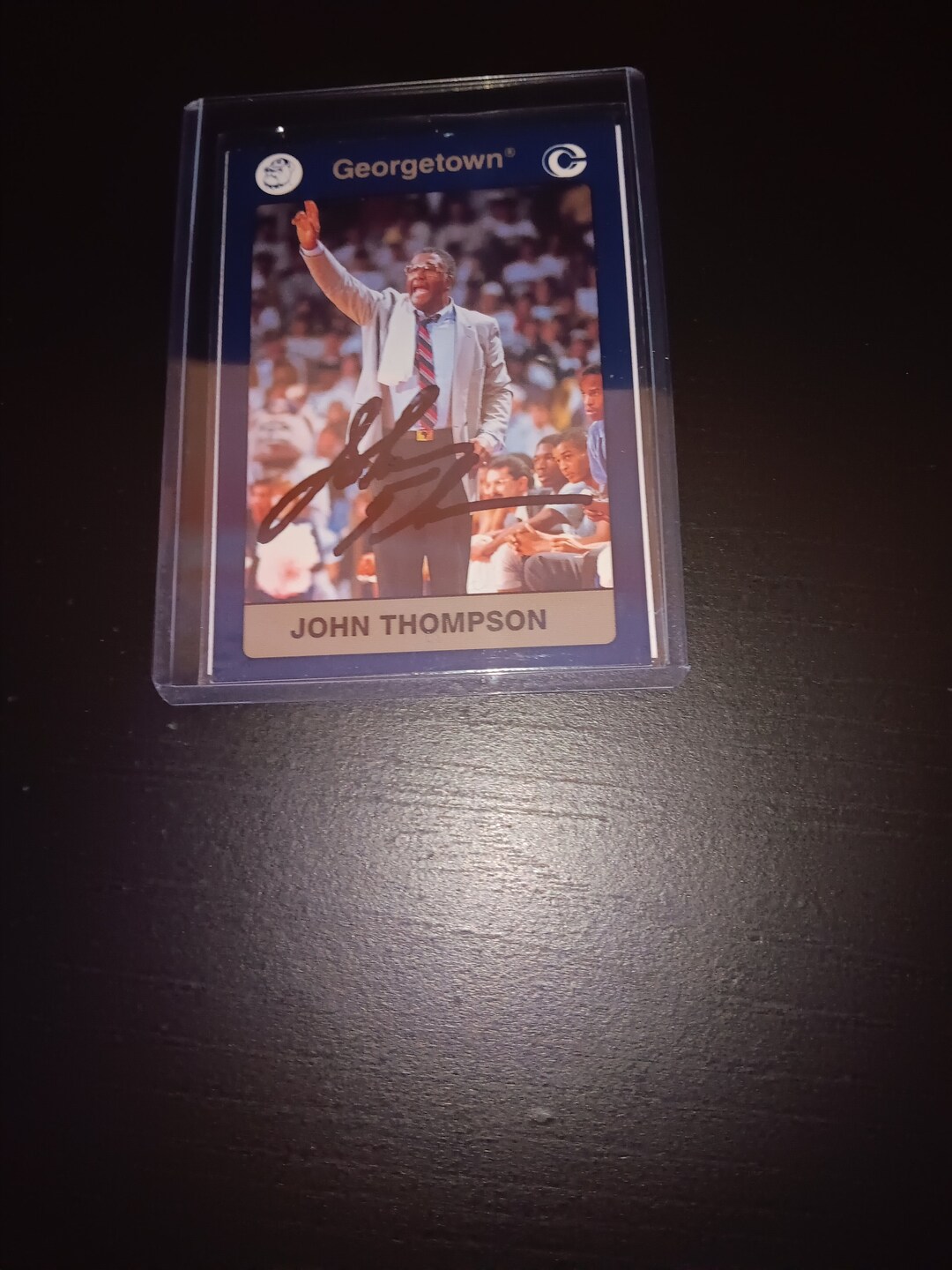John Thompson Autographed Georgetown Card With Coa - Etsy