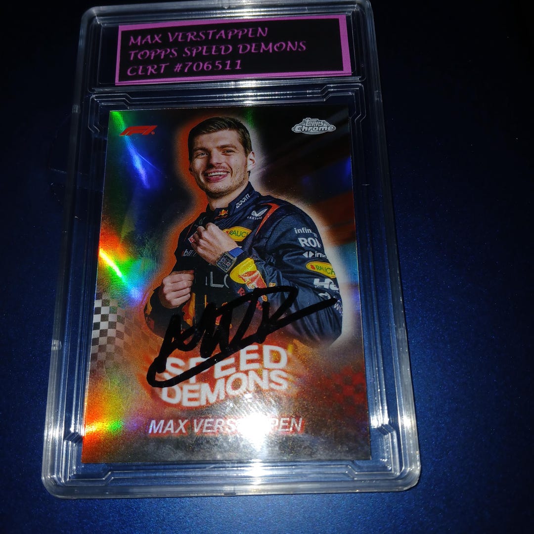 Max Verstappen Autographed Card With Cert - Etsy