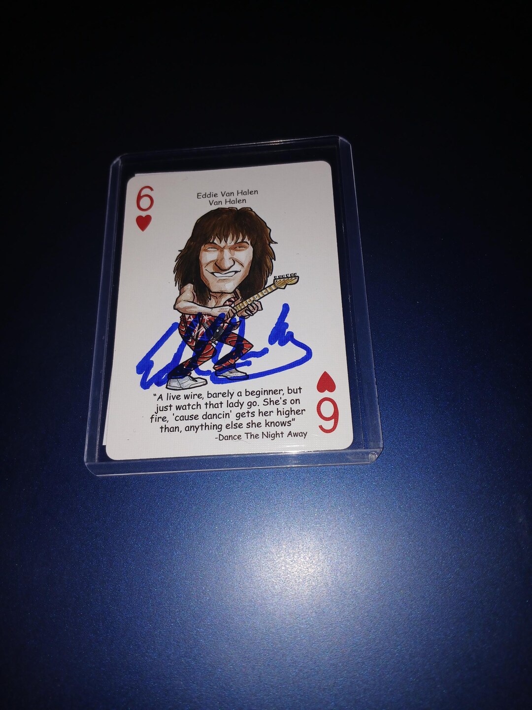 Eddie Van Halen Autographed Spider Man Card With Coa - Etsy