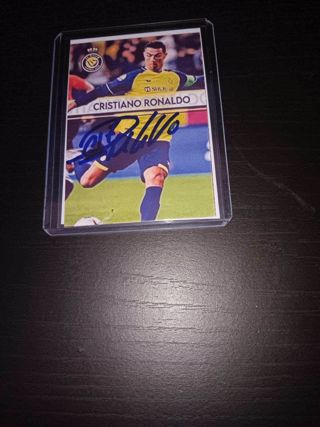 Cristiano Ronaldo Autographed Custom Card With Coa - Etsy