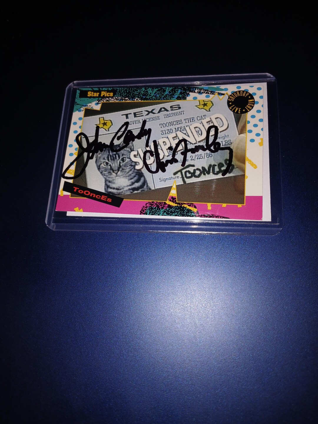 Chris Farley, John Candy Autographed Card With Coa - Etsy