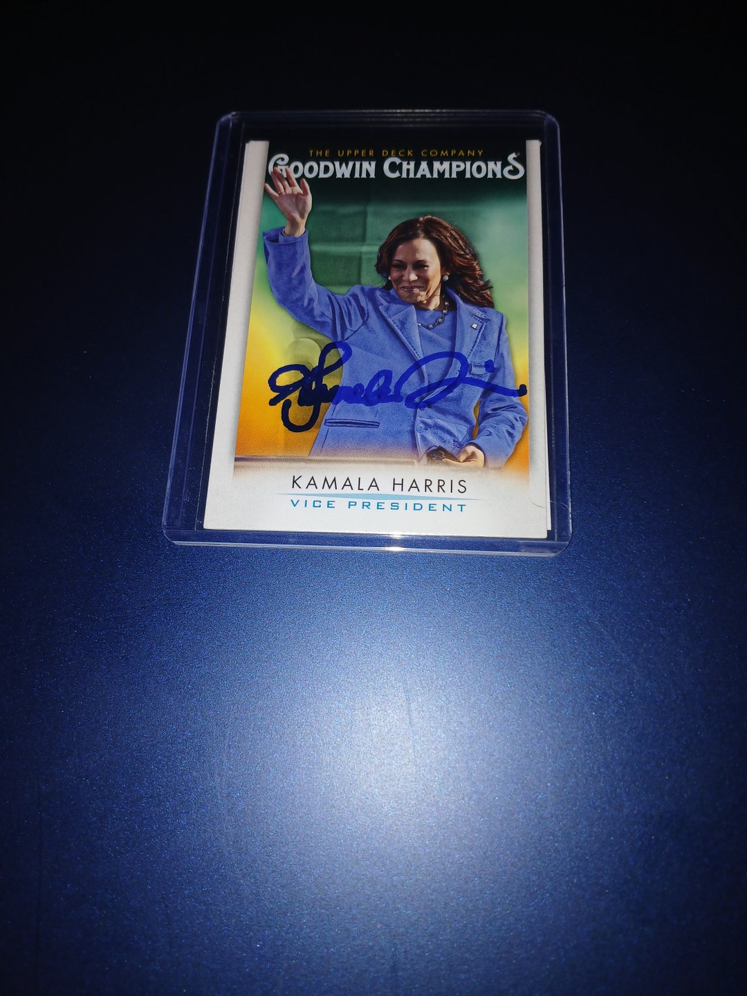 Kamala Harris Autographed Card With COA - Etsy