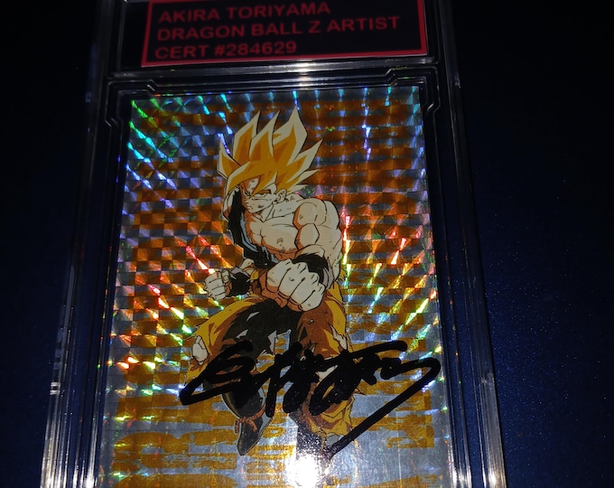 Akira Toriyama Autographed Dragon Ball Z Card With Coa - Etsy