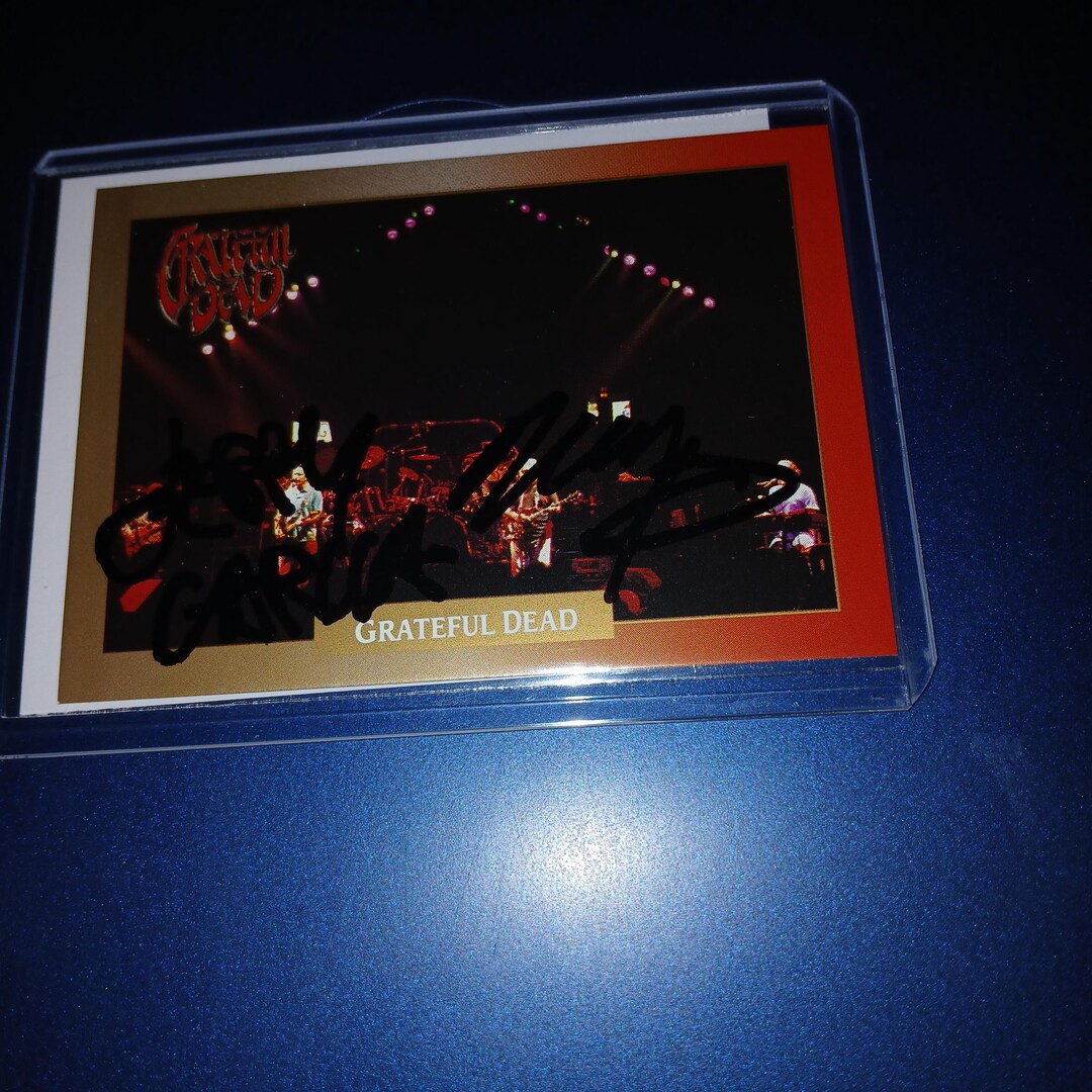 Jerry Garcia, Neil Young Autographed Card With Coa - Etsy