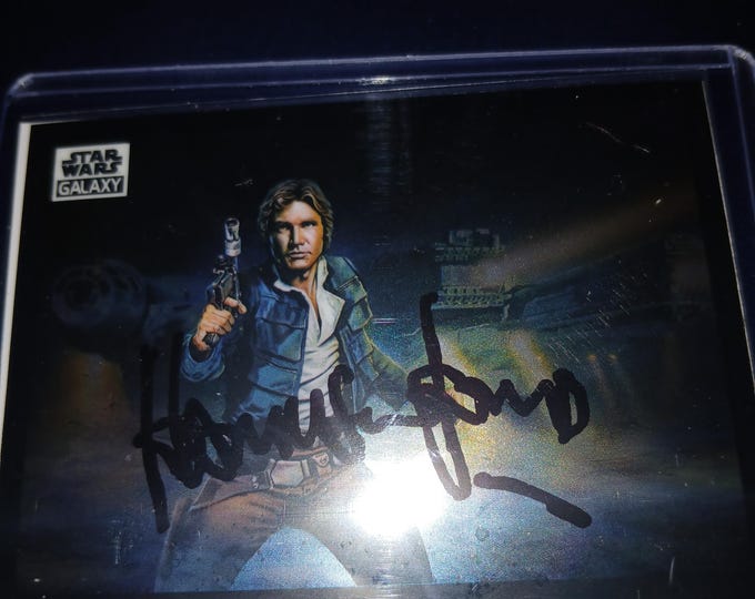 Harrison Ford Autographed Card With Cert - Etsy