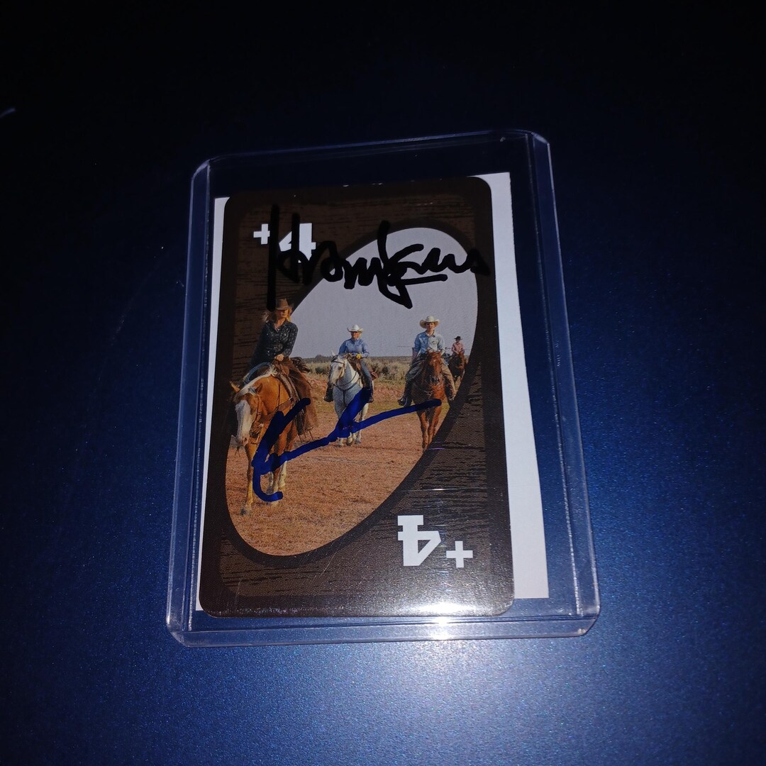 Kevin Costner, Harrison Ford Autographed Yellowstone Card With Coa - Etsy