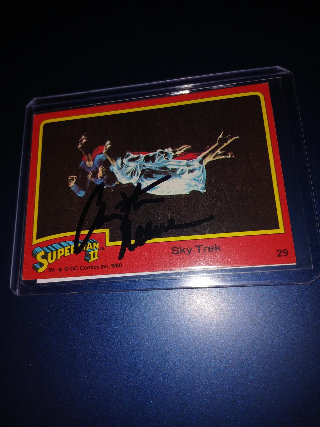 Christopher Reeve Autographed Superman Card With Coa - Etsy