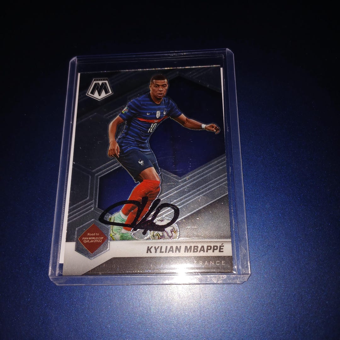Kylian Mbappé Autographed Card With Coa - Etsy
