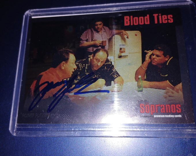 James Gandolfini Autographed Sapranos Card With Coa - Etsy