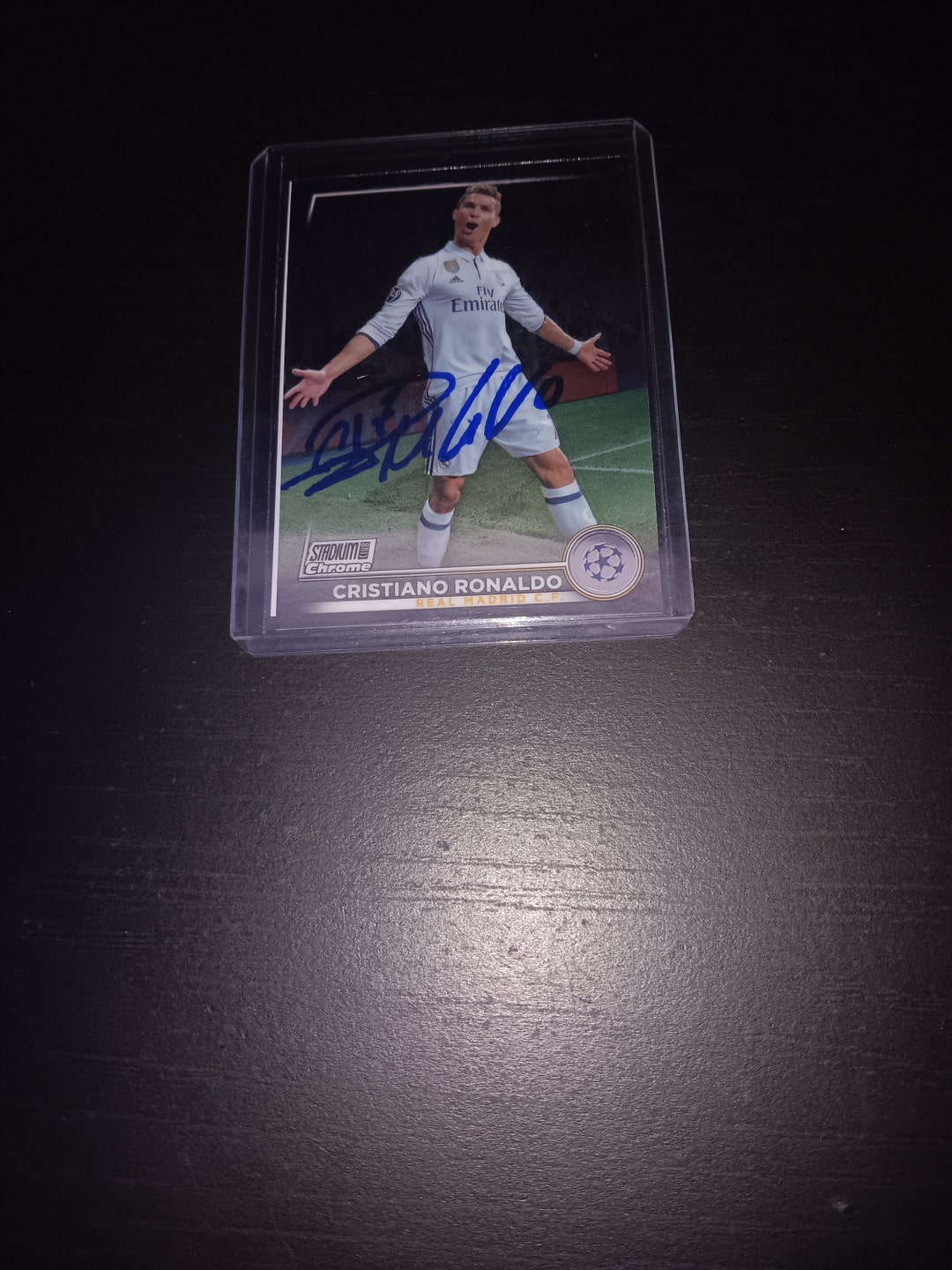 Cristiano Ronaldo Autographed Card With Coa - Etsy