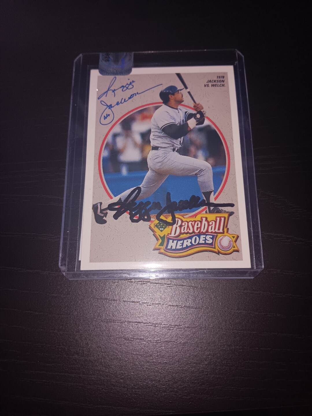 Reggie Jackson Autographed Card With Coa - Etsy