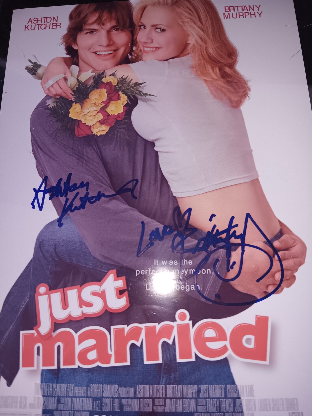 Ashton Kutcher, Brittany Murphy Autographed Promo With Coa ...