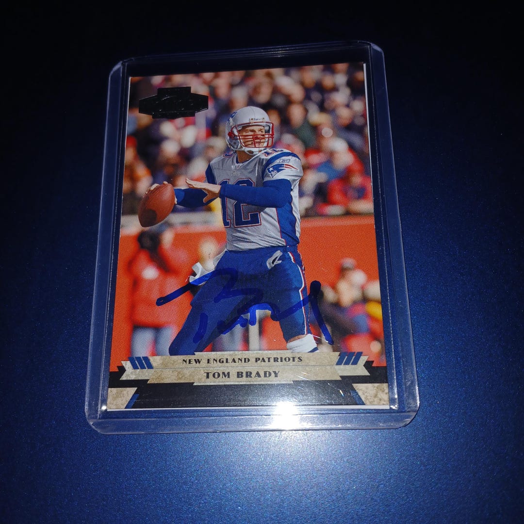 Tom Brady Autographed Card With COA - Etsy