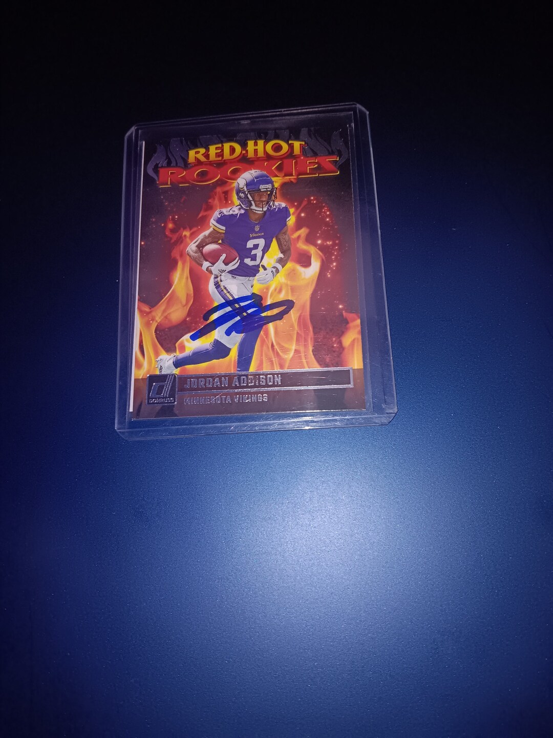 Jordan Addison Autographed Rookie Card With Cert - Etsy