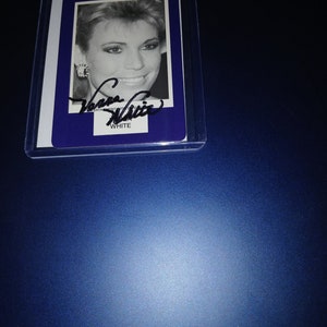 Vanna White Autographed Card With Coa - Etsy