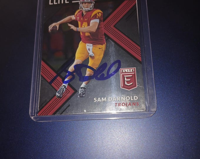 Sam Darnold Autographed Rookie Card With Coa - Etsy