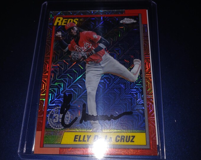 Elly De La Cruz Autographed Card With Cert - Etsy