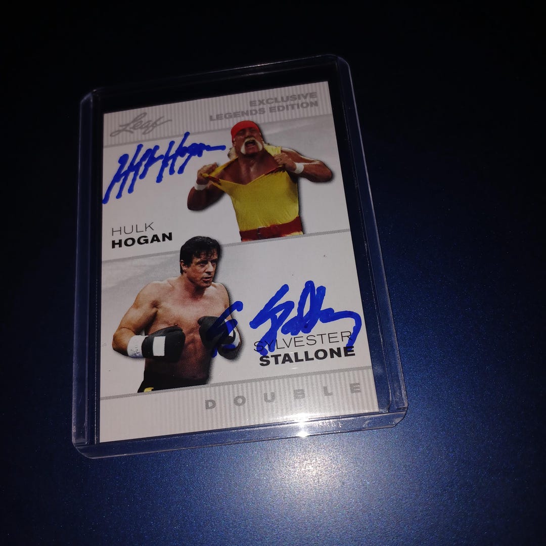 Sylvester Stallone, Hulk Hogan Autograph With Coa - Etsy