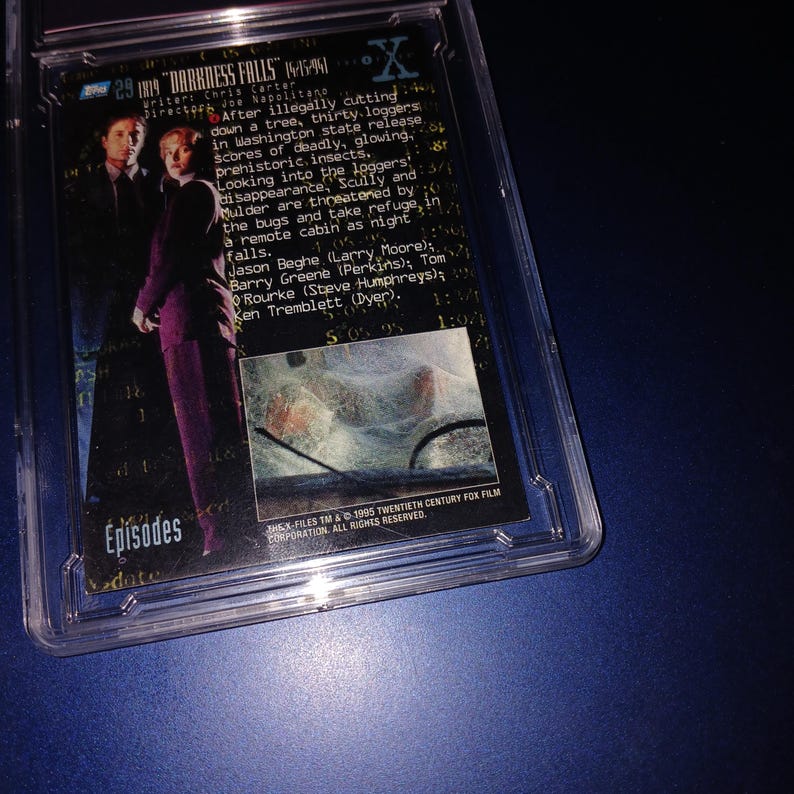 David Duchovny, Gillian Anderson Autographed X-files Card With Cert - Etsy
