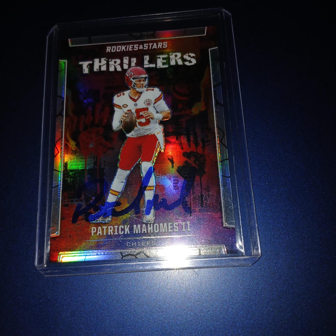 Patrick Mahomes Autographed Card With COA - Etsy