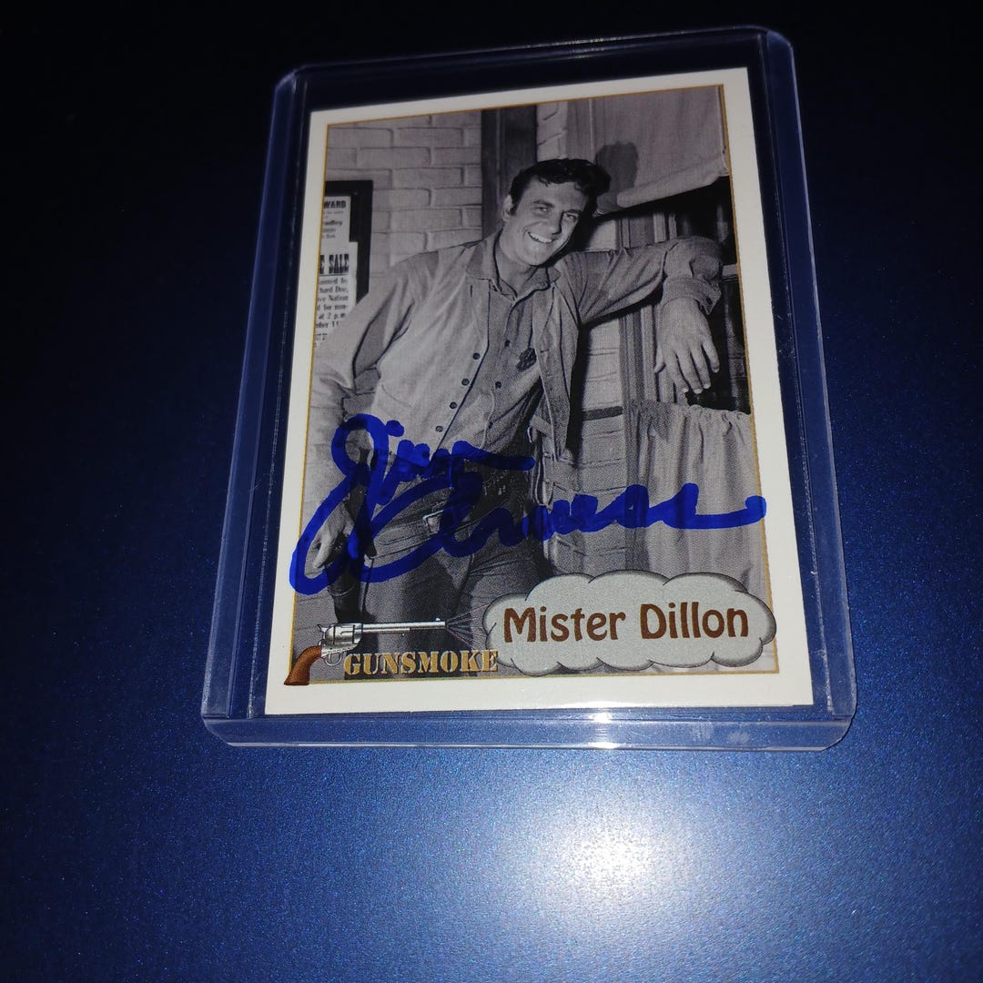 James Arness Autographed Gunsmoke Card With Coa - Etsy