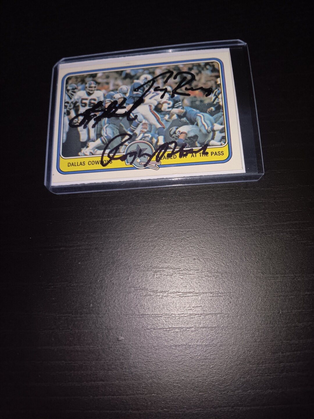 Roger Staubach, Troy Aikman, Tony Romo Autographed Card With Coa - Etsy
