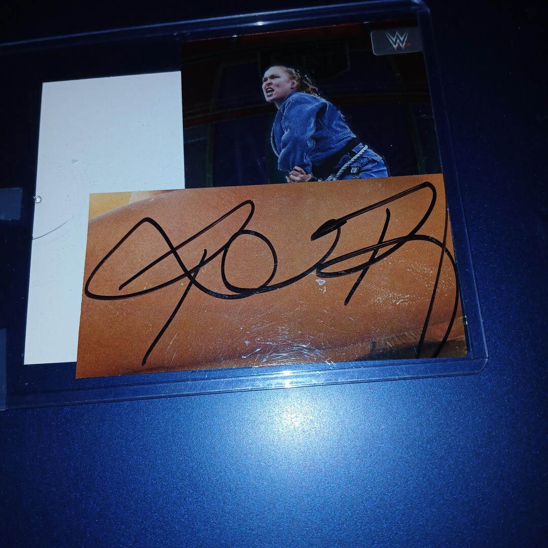 Ronda Rousey Fanatics Certified Autographed Cut. - Etsy