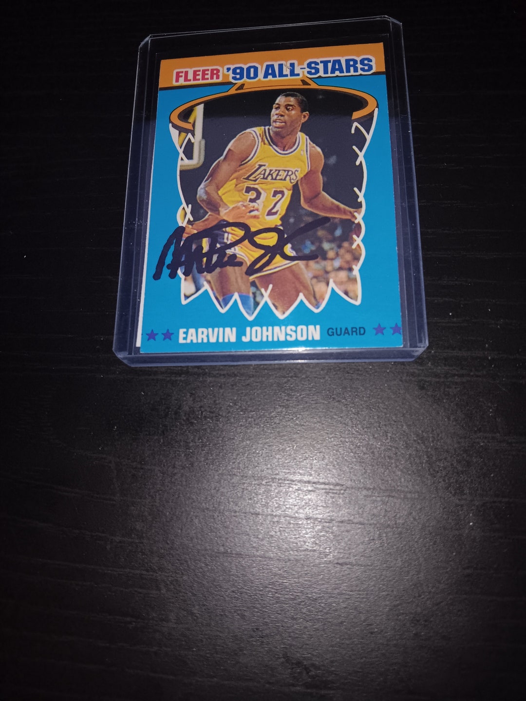 Magic Johnson Autographed Card With Coa - Etsy