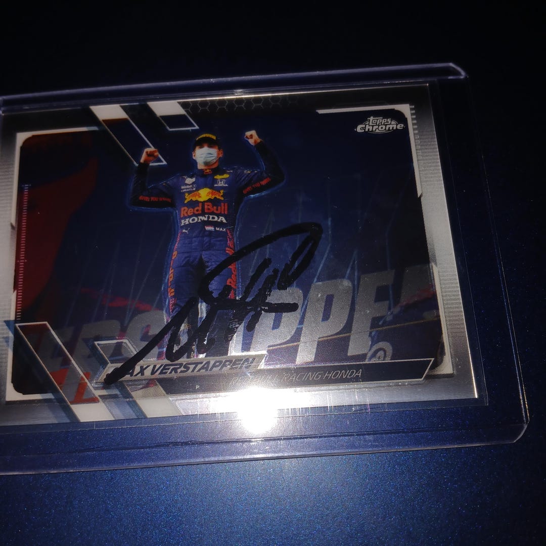 Max Verstappen Autographed Card With Cert - Etsy