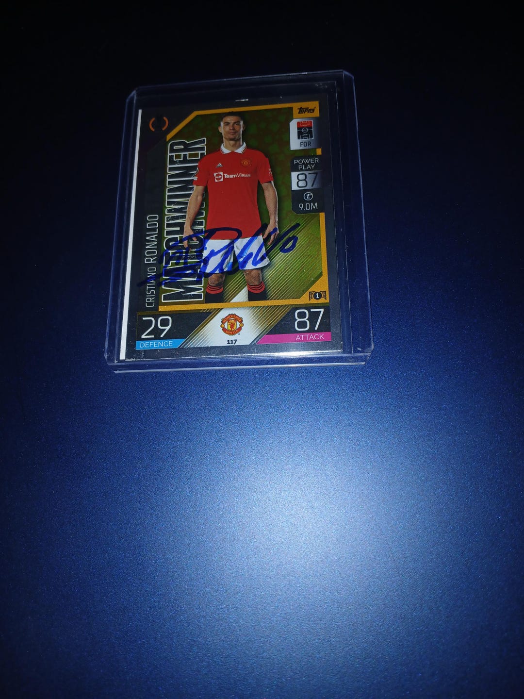 Cristiano Ronaldo Autographed Card With Coa - Etsy