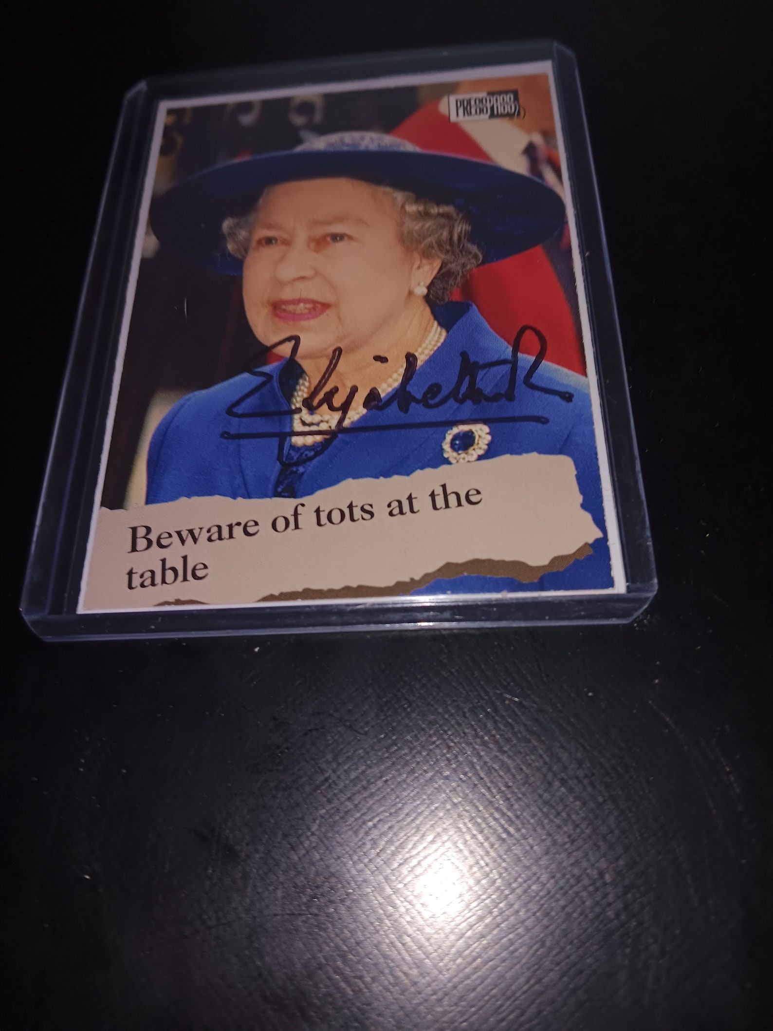 Queen Elizabeth Autographed Card With Coa - Etsy