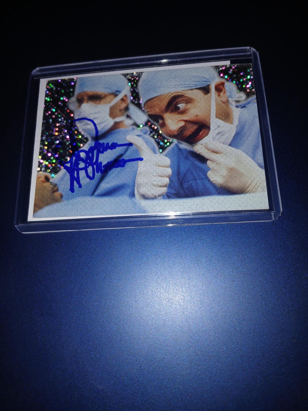 Mr. Bean Autographed Card With Coa - Etsy