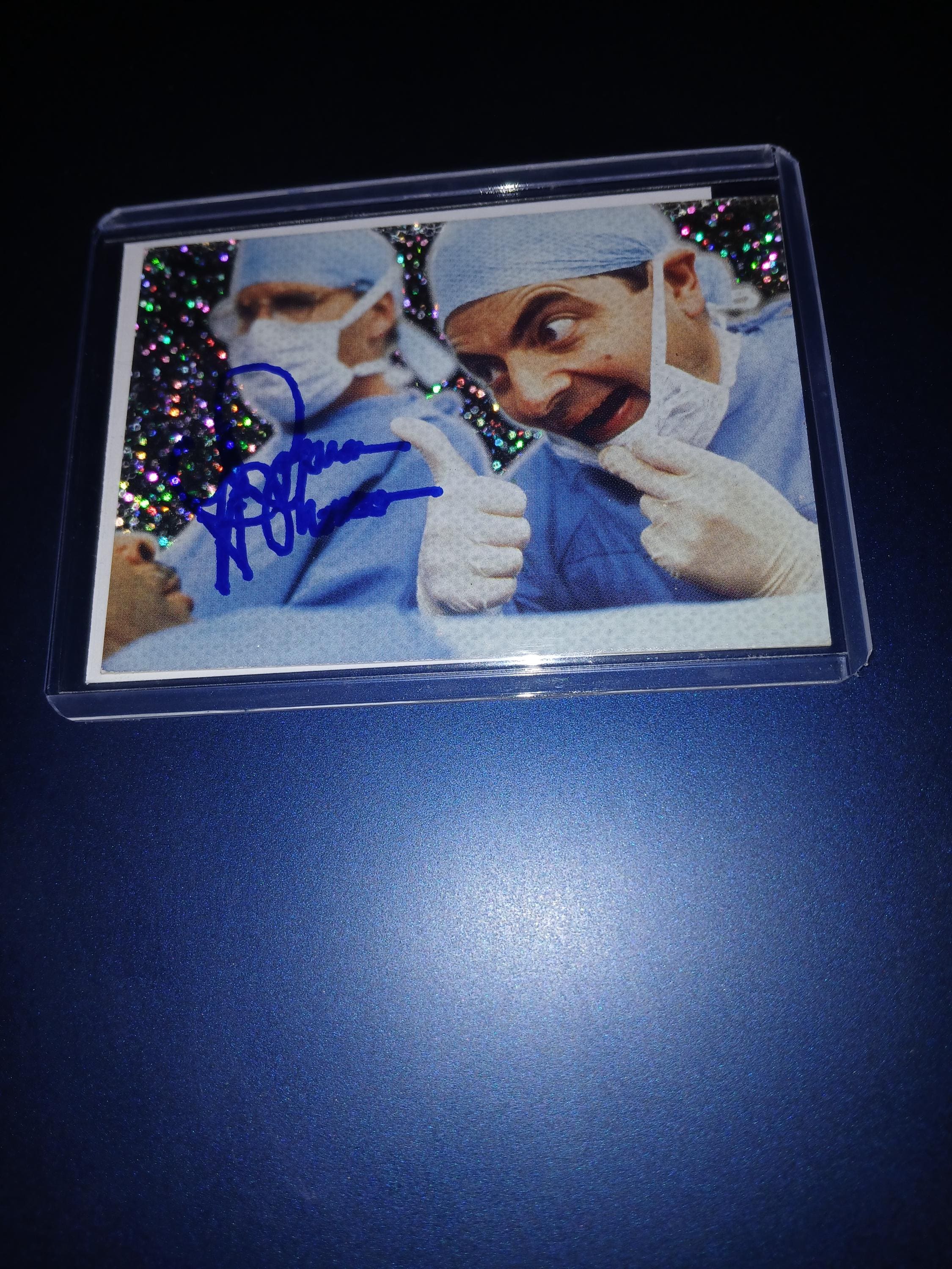 Mr. Bean Autographed Card With Coa - Etsy