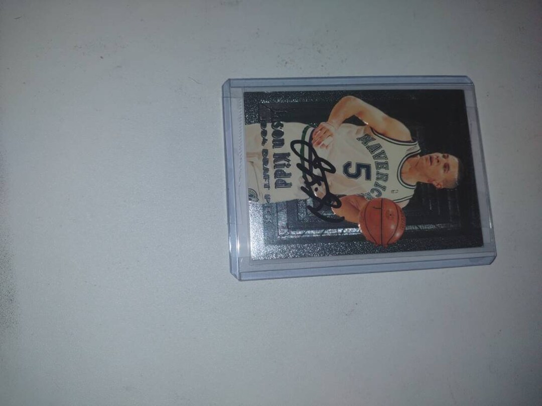 Jason Kidd Autographed Rookie Card With Coa - Etsy