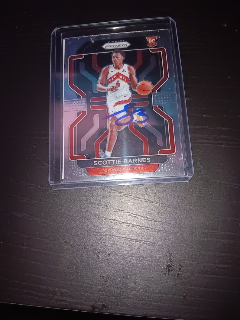Scottie Barnes Autographed Rookie Card With Coa - Etsy