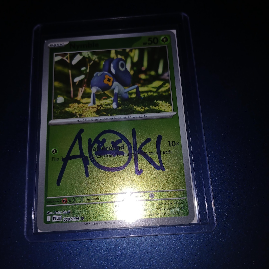 Steve Aoki Autographed Pokemon Card With Cert - Etsy