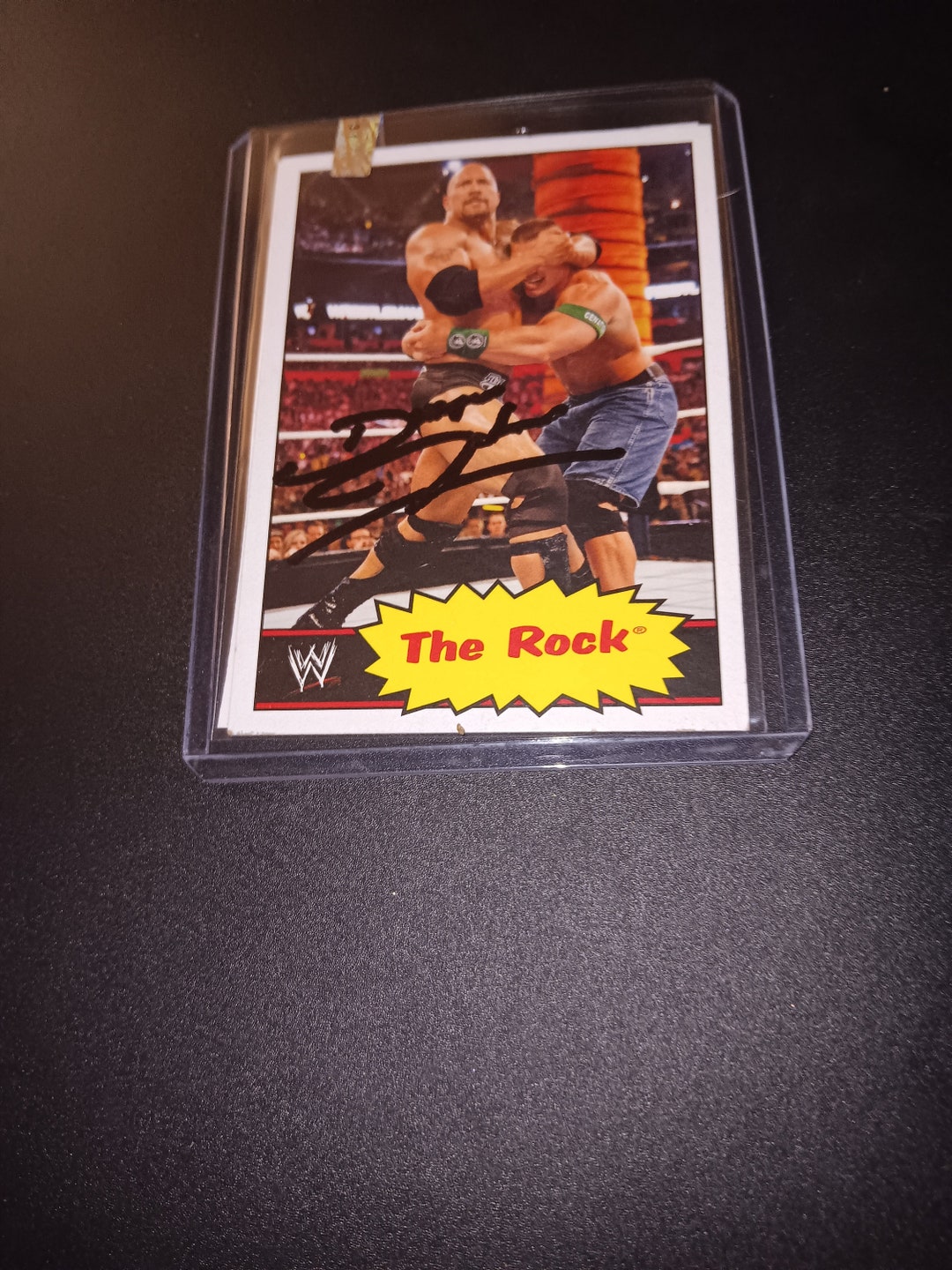 Dwayne Johnson Autographed Card With Coa - Etsy