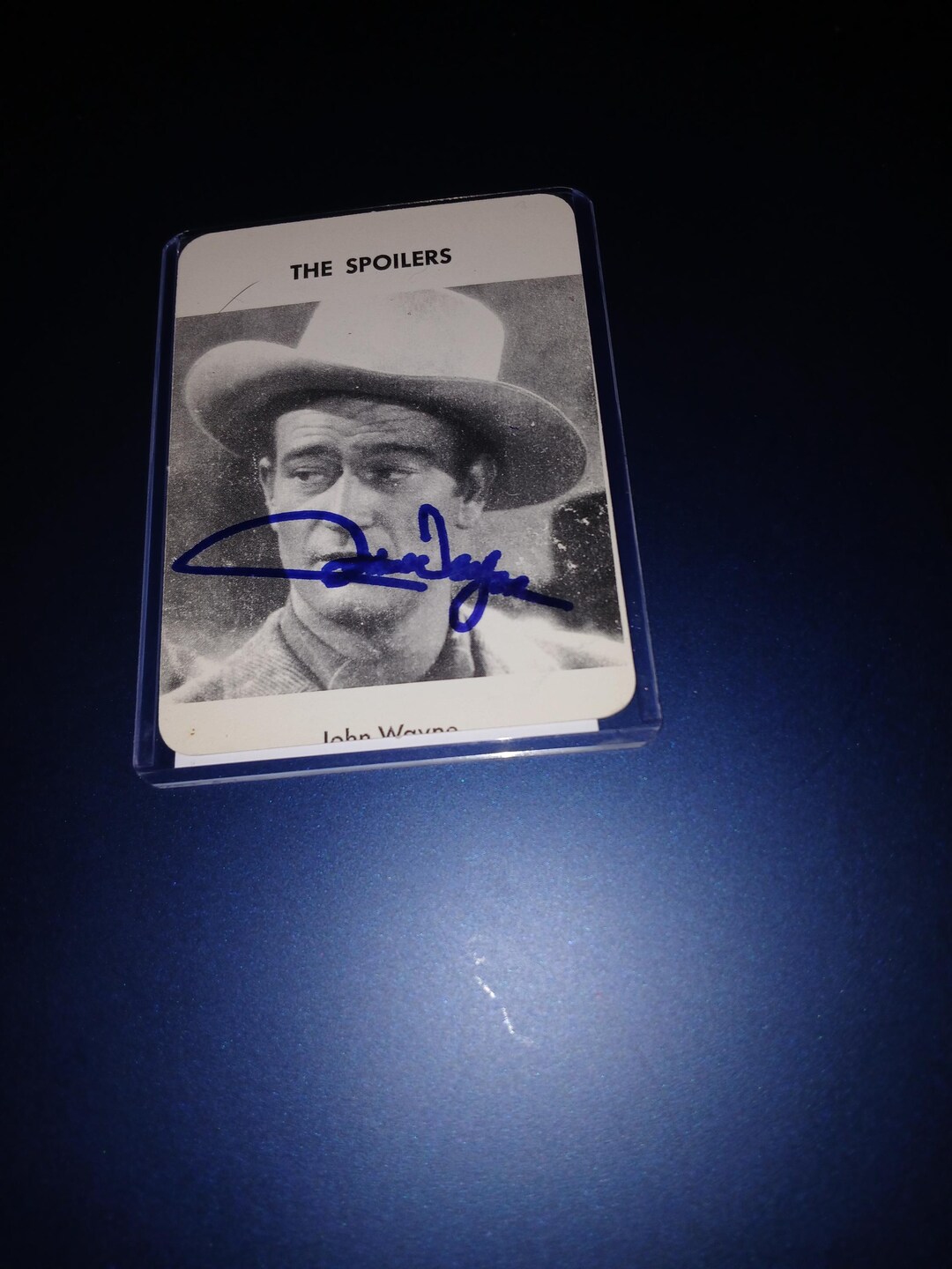 John Wayne Autographed Card With Coa - Etsy