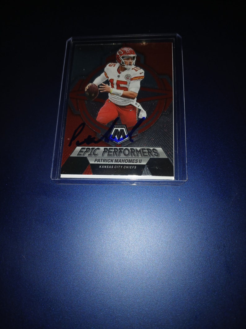 Patrick Mahomes Autographed Card With Coa - Etsy