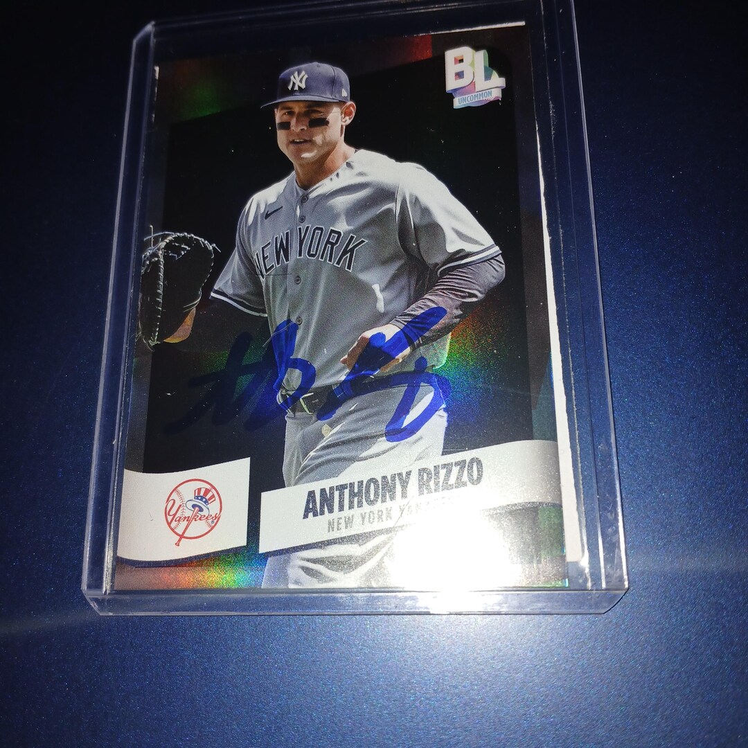 Anthony Rizzo Autographed Card With Coa - Etsy