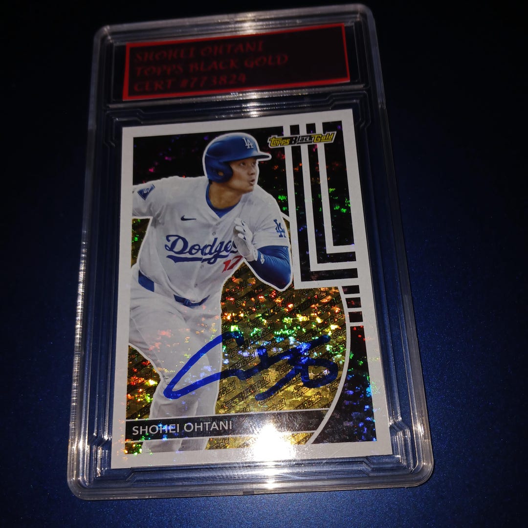 Shohei Ohtani Autographed Card With Cert - Etsy